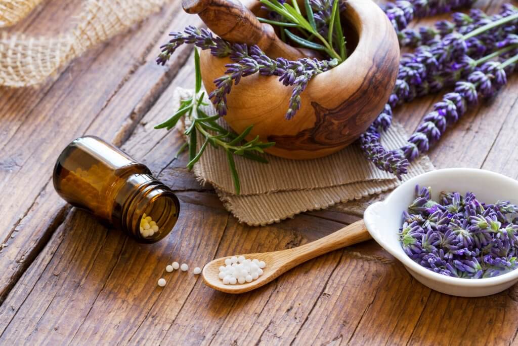 Globuli mit Lavendel - Heilpraxis Heidi Pohl